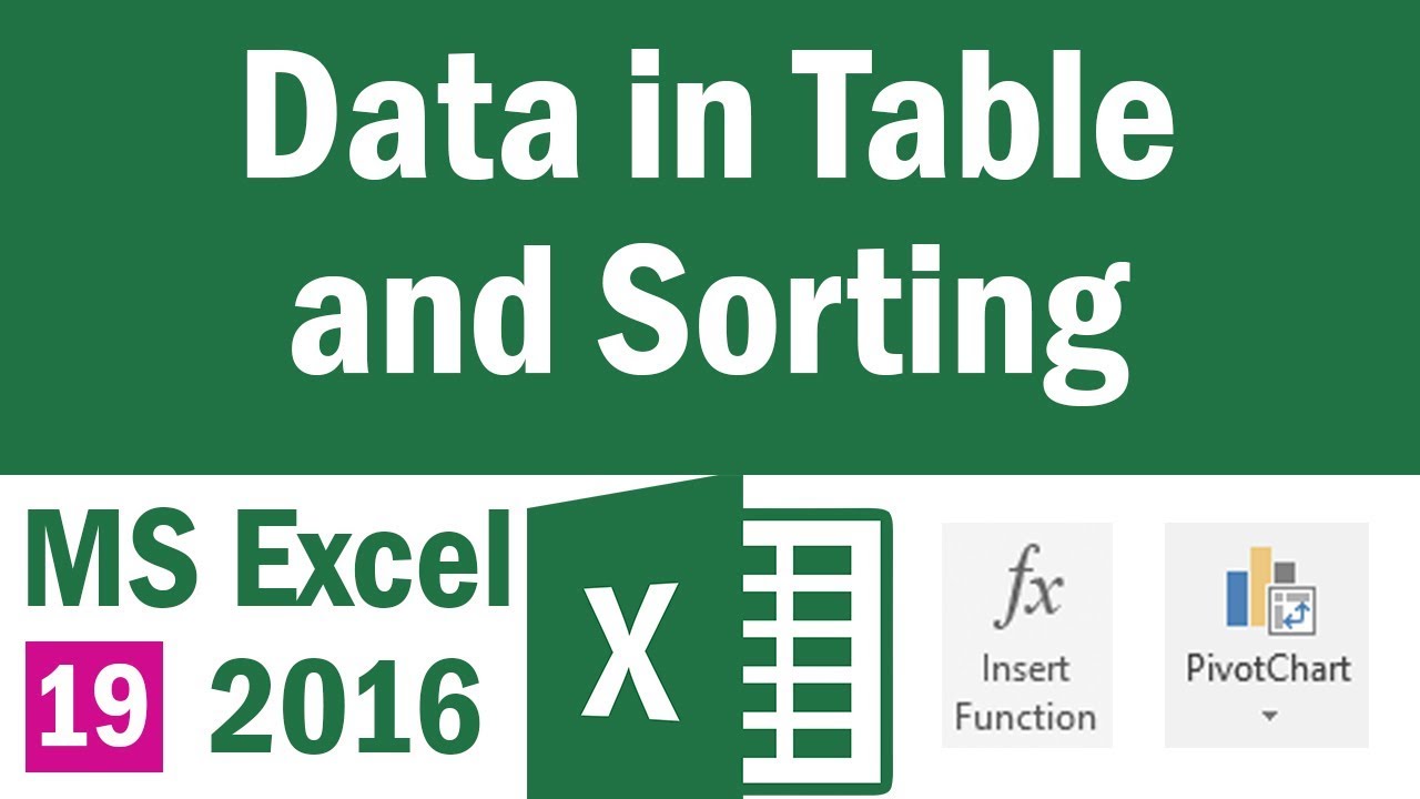 Convert Data Into Table And Sorting In MS Excel 19 Microsoft Excel convert-data-into-table-and-sorting-in-ms-excel-19-microsoft-excel