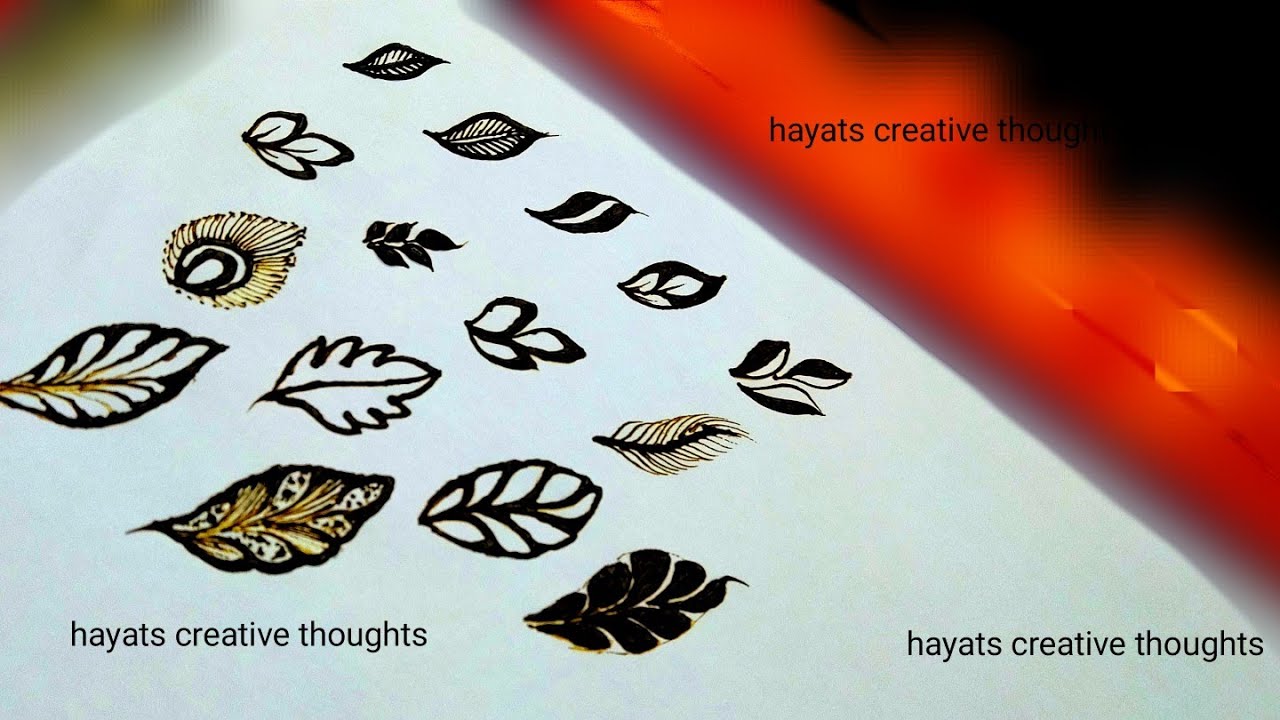 Types of henna leaves| mehndi class| mehndi tutorial |mehndi elements ...