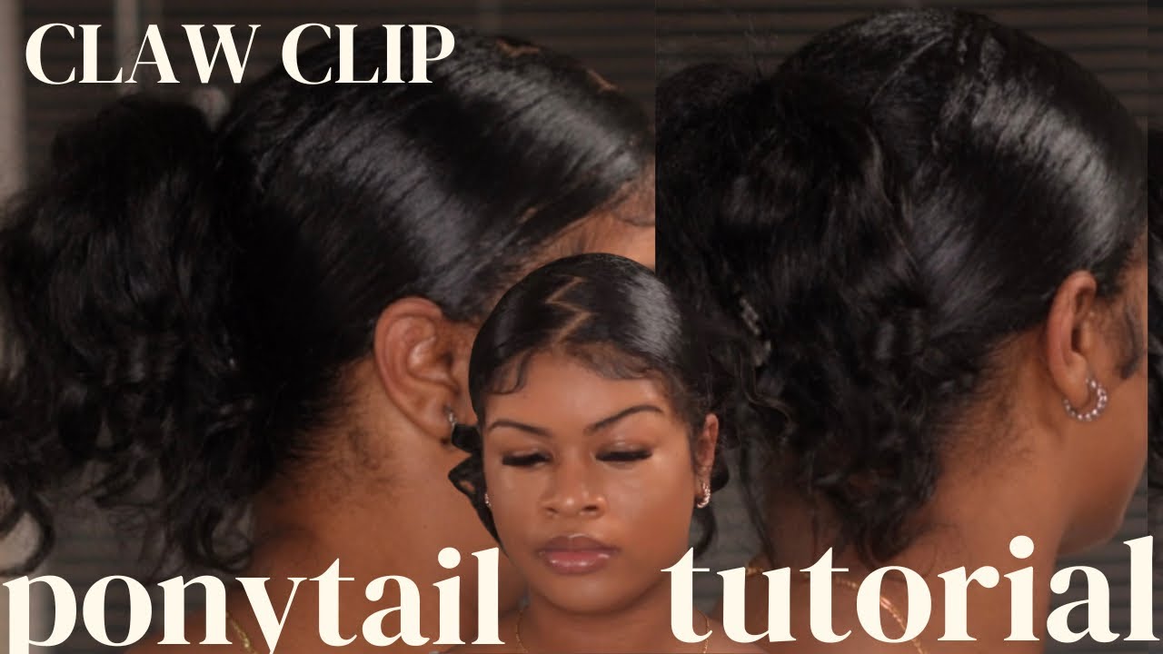 VIRAL CLAW CLIP PONYTAIL TUTORIAL | 10 MIN HAIRSTYLE | NO TALKING VID ...