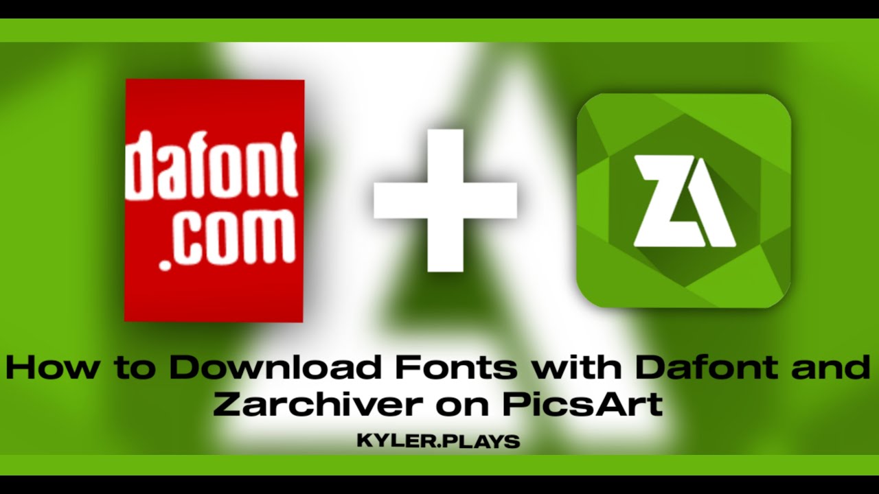 How to download Fonts with Dafont and Zarchiver on PicsArt! Tutorial ...