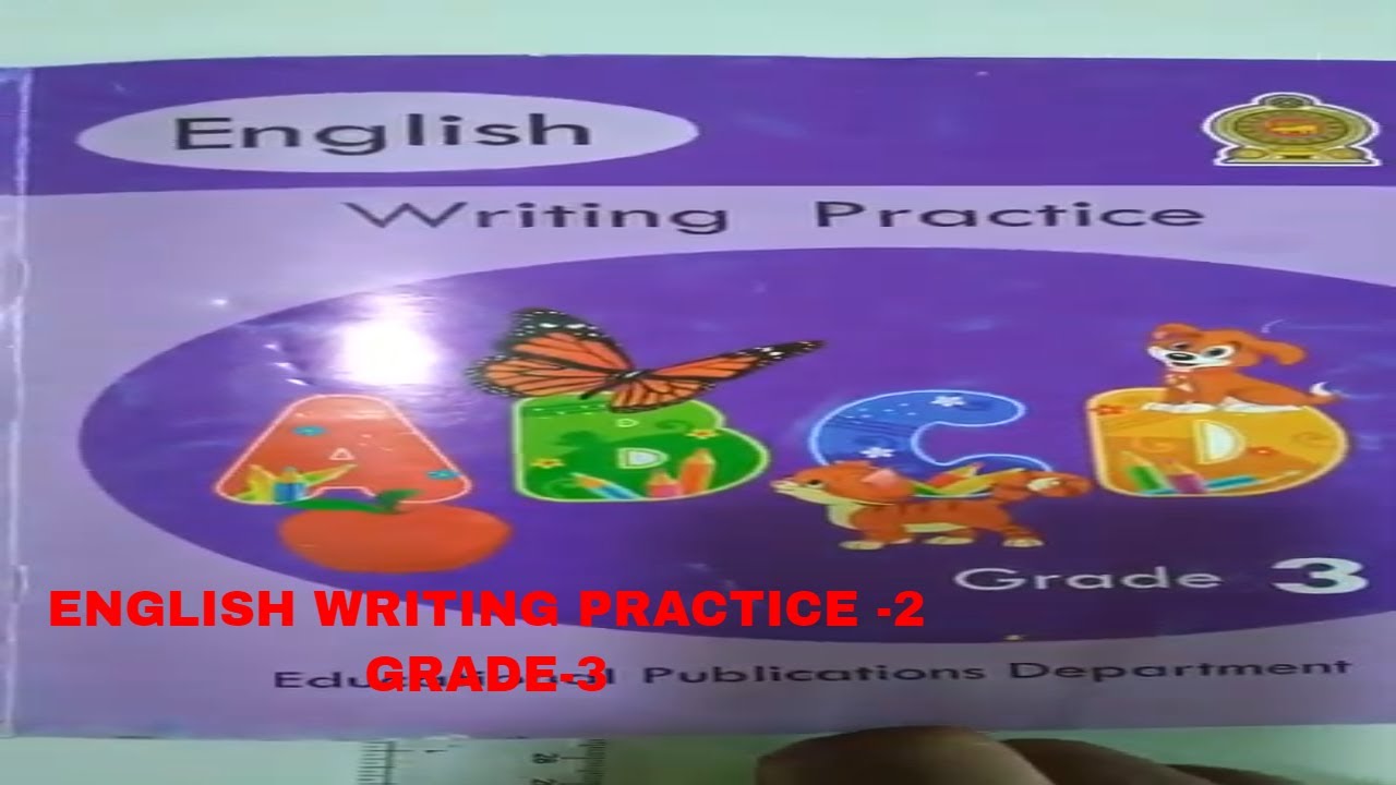 ENGLISH -WRITING PRACTICE Grade - 3 - YouTube