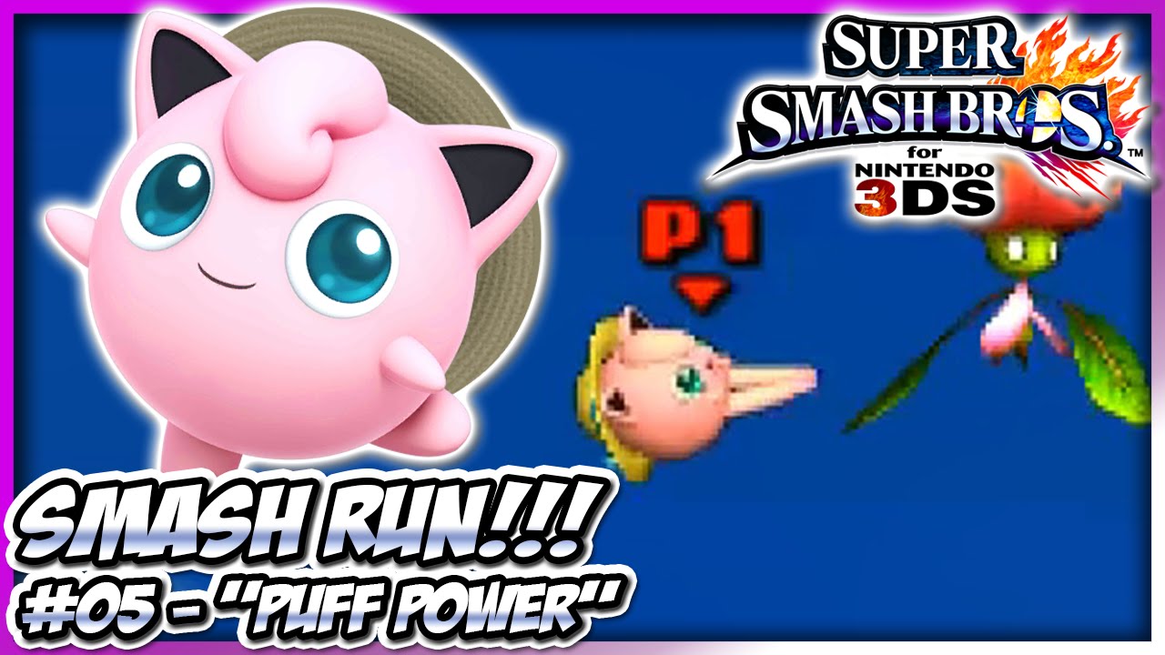 Super Smash Bros 4 (3DS) - Smash Run #05 | Puff Power - YouTube