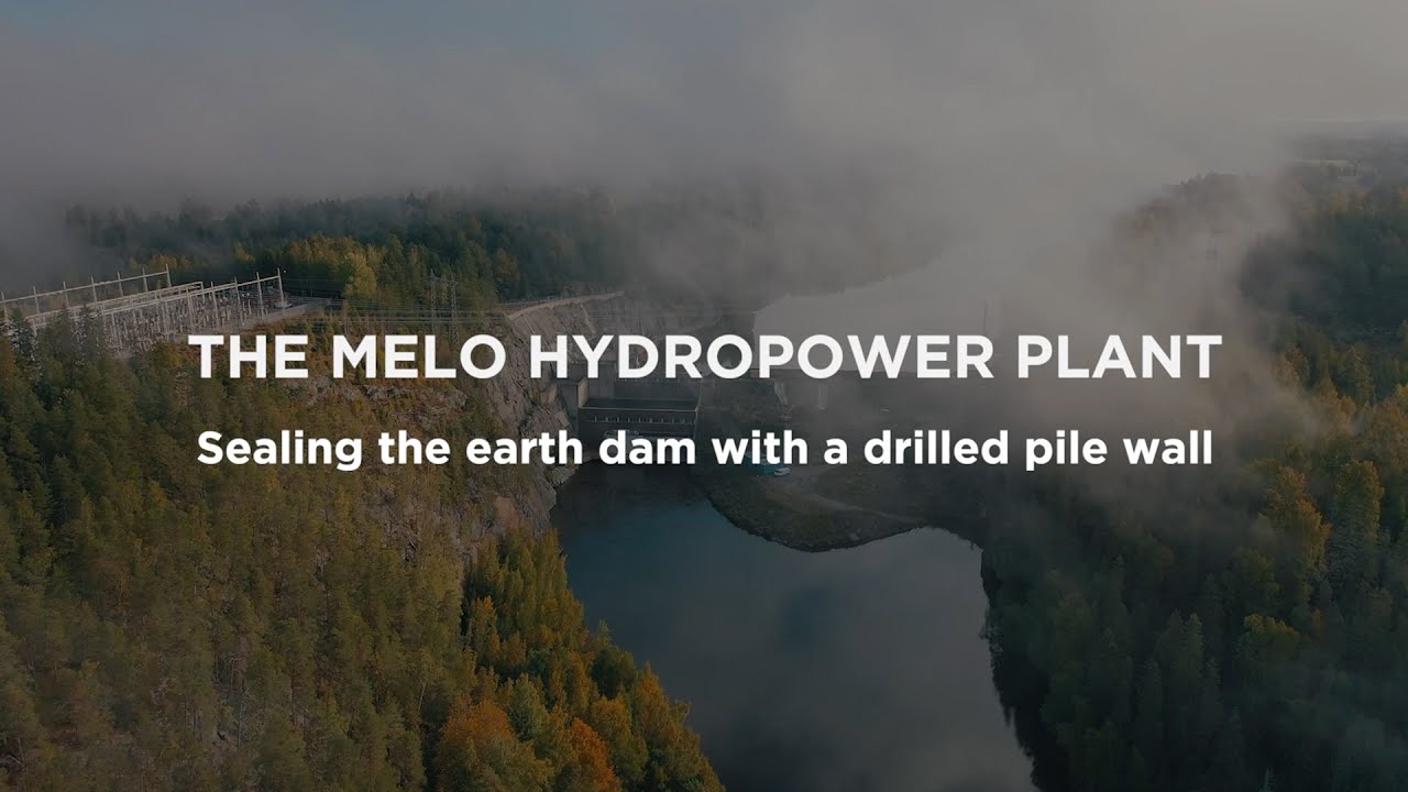 Sealing the Melo earth dam with the world’s deepest drilled interlocked pipe pile wall - YouTube
