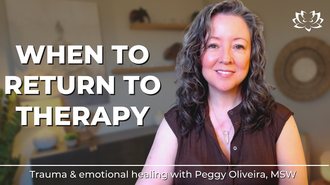 When do I need to go back to therapy? - YouTube