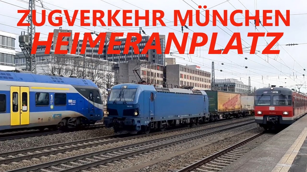 Zugverkehr München Heimeranplatz | Januar 2022 - YouTube