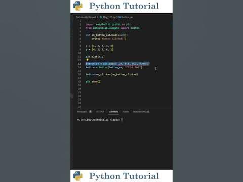 Adding Buttons To Matplotlib Graphs | Python Tutorial - YouTube