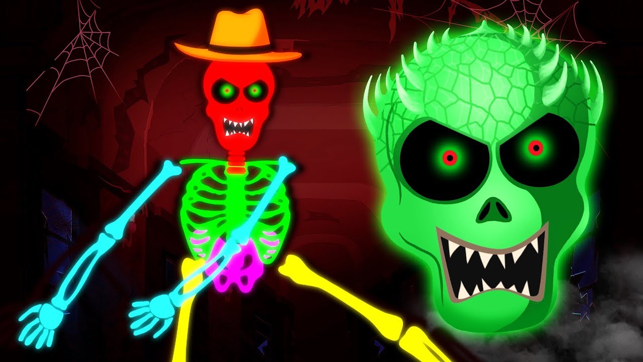 Fun Glowing Skeletons Finger Family Rhymes For Kids by Teehee Town ...