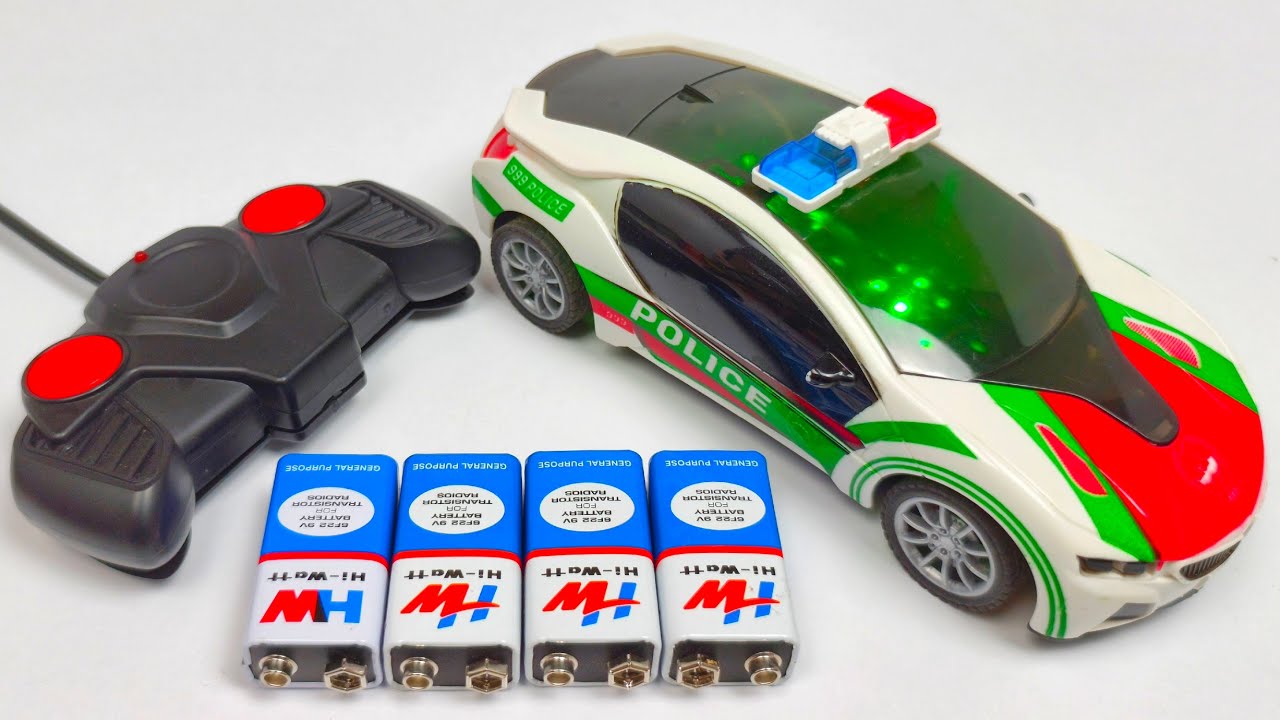 Unboxing and Testing Remote Control 3D Lights Rc Police Car, Radio ...
