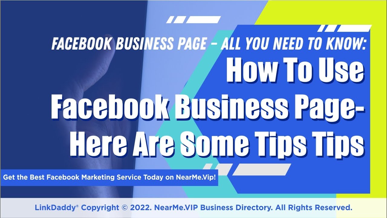 How To Use Facebook Business Page - Here Are Some Tips - YouTube
