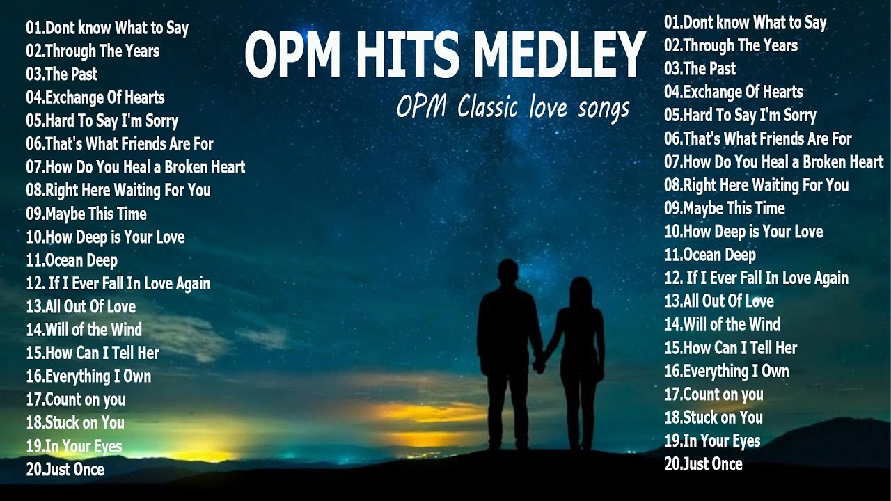 80's & 90's OPM Classic Medley Non-stop (Lyrics) - Sleeping Old Love ...