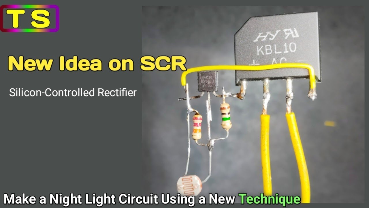 || New Idea Applied to The LDR Circuit || Make a LDR Night Light ...