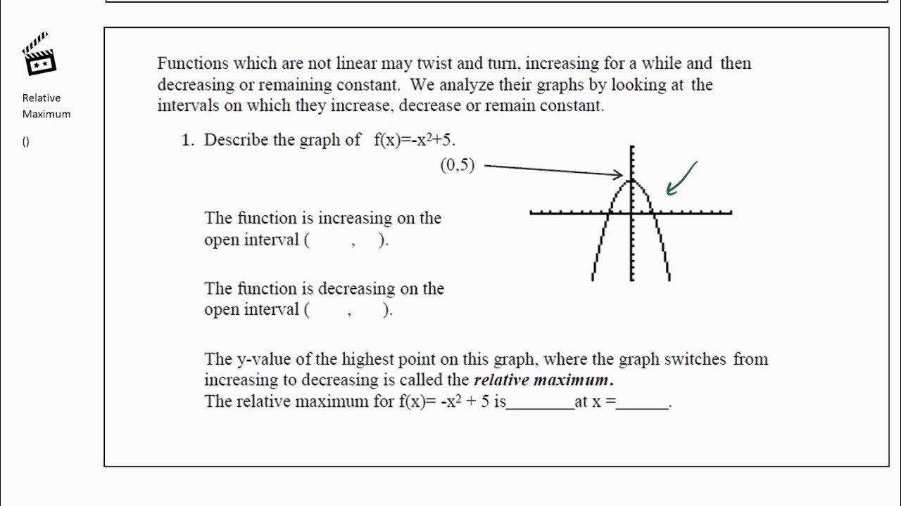 relative maximum - YouTube