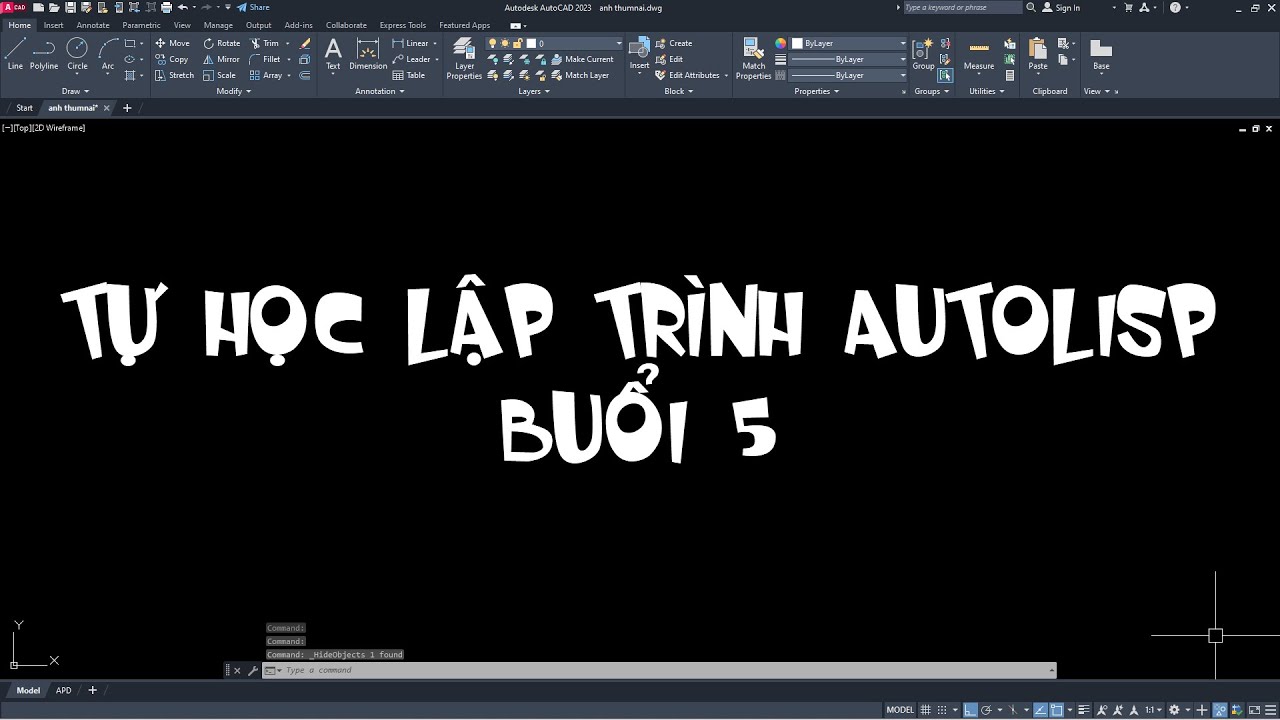 Học lập trình autolisp hàm ENTSEL, ENTGET, ASSOC - YouTube