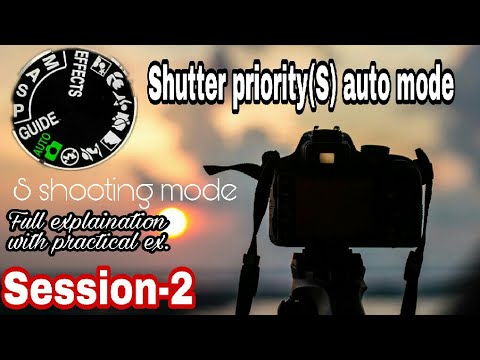 Shutter priority(S) auto mode | S mode of DSLR | Professional Shooting modes of DSLR ...