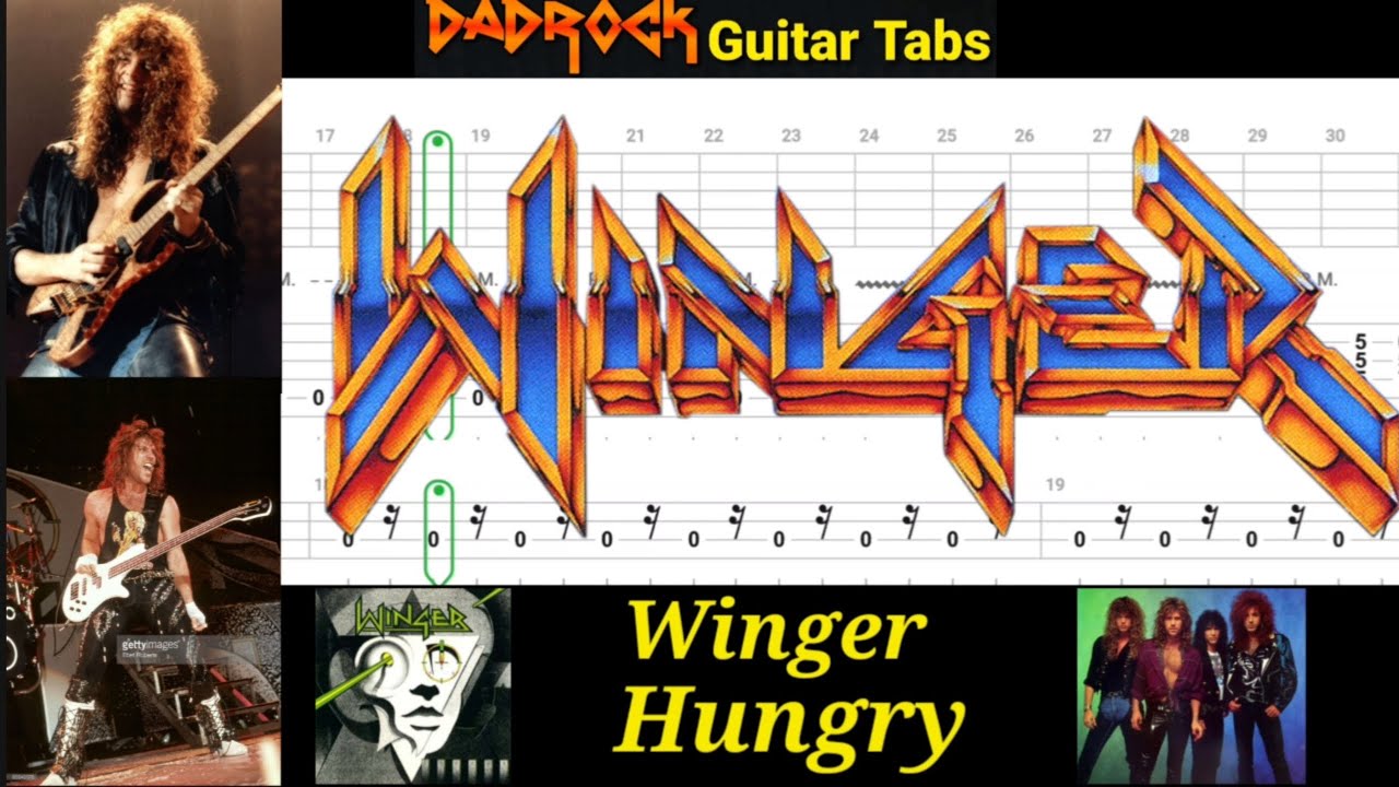 Hungry - Winger - Guitar + Bass TABS Lesson - YouTube