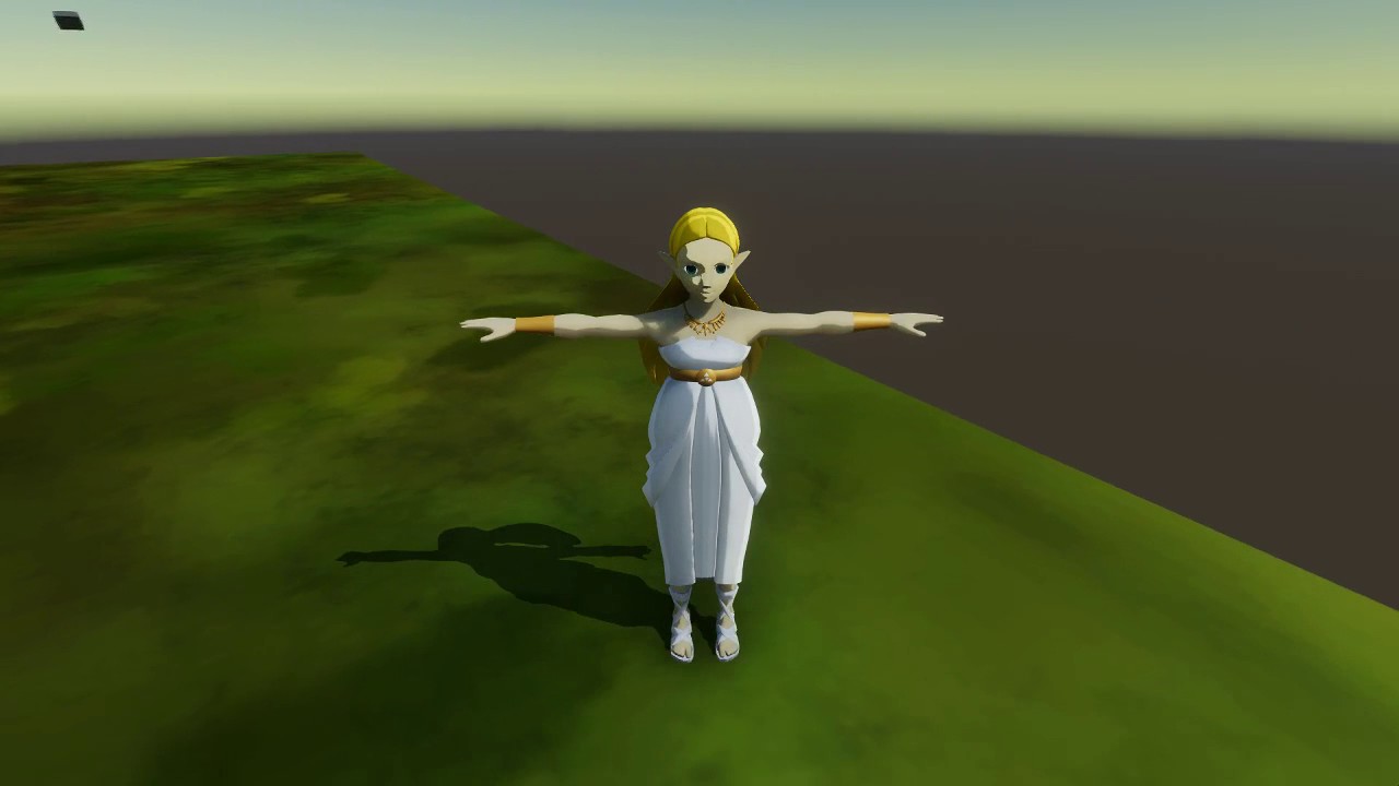 T-Pose Zelda Hanging out in the Test Zone - YouTube