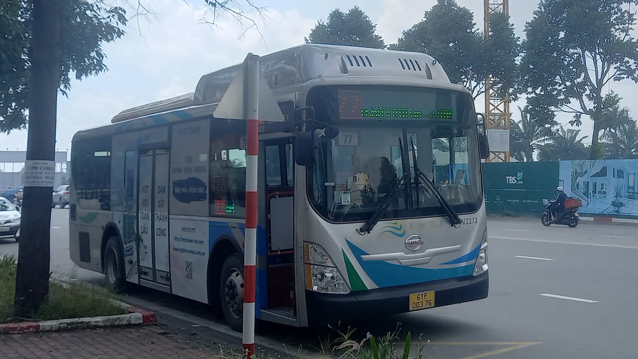 KAZE BUS - Full hành trình lượt về tuyến 77 (Tuyến tím) (TTC Hikari ...