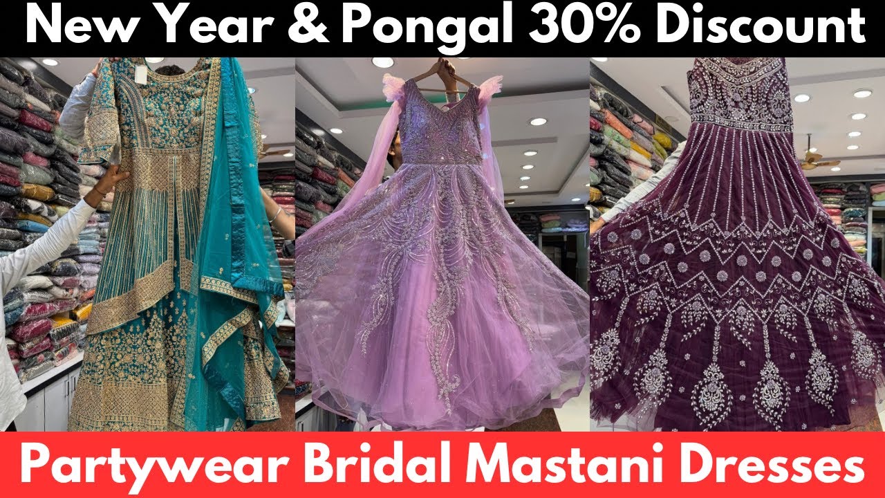 Partywear Designer Bridal Mastani Dresses 🔥 Sowcarpet Bridal Wear ...