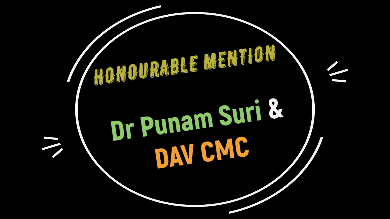 Honourable mention to Dr Punam Suri and DAV CMC - YouTube