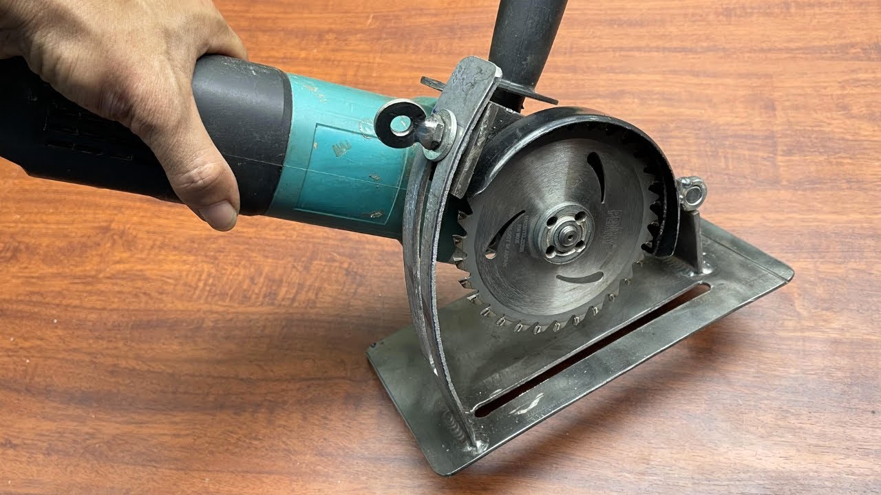 Great Idea! Making A Circular Saw From An Angle Grinder / Angle Grinder ...