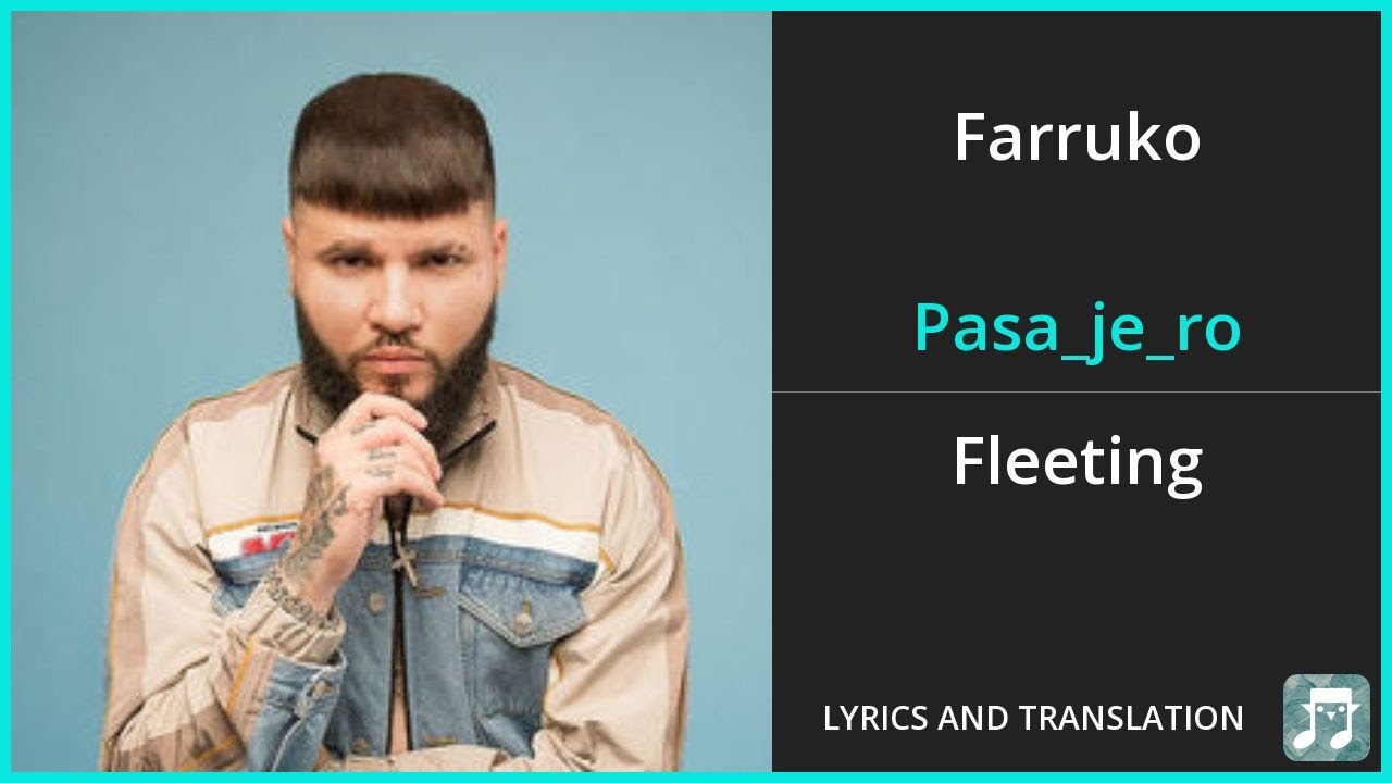 Farruko - Pasa_je_ro Lyrics English Translation - Spanish and English ...