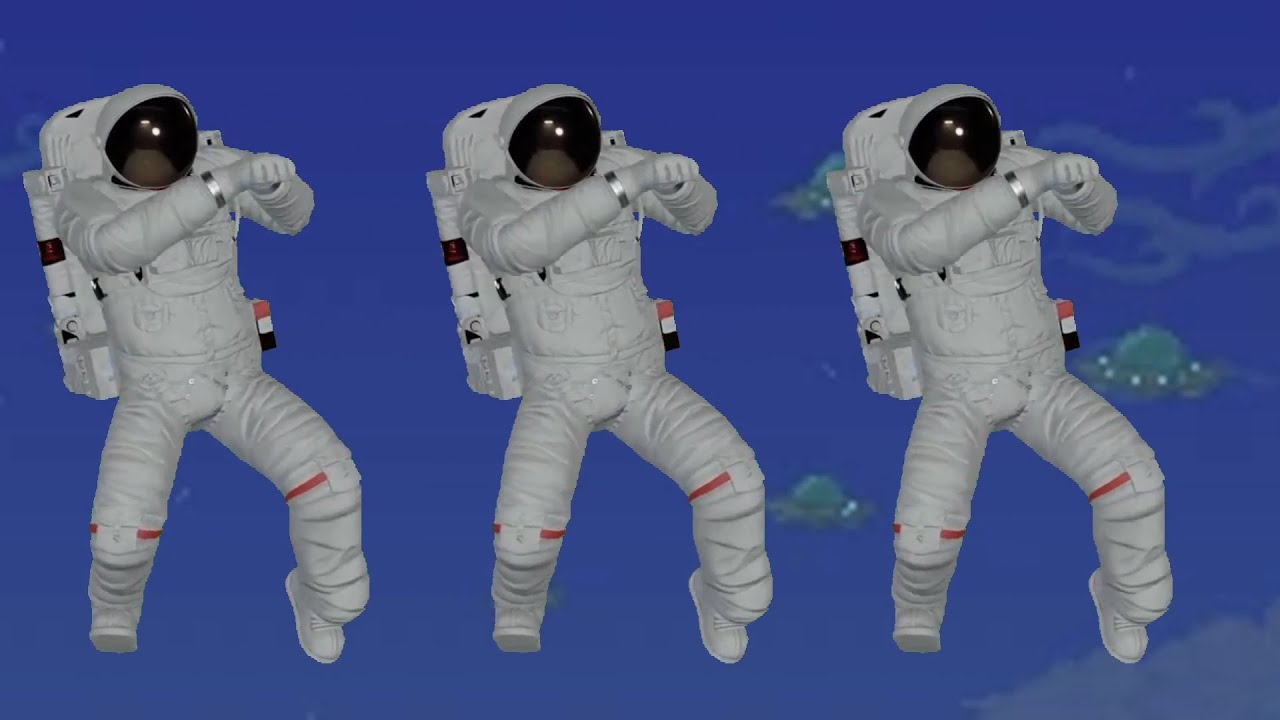 Astronauts dance to the "Martian Madness" music from the Terraria OST ...