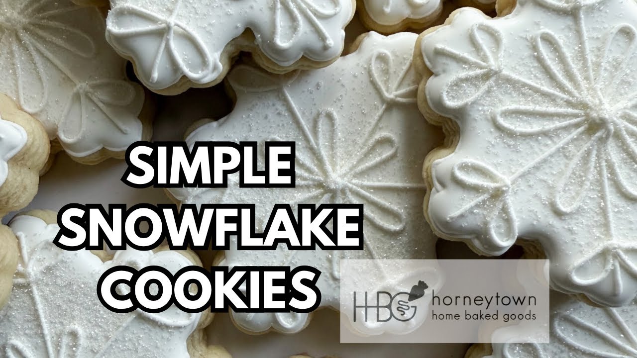 Simple Snowflake Sugar Cookie Tutorial ~ Step-by-Step Royal Icing ...