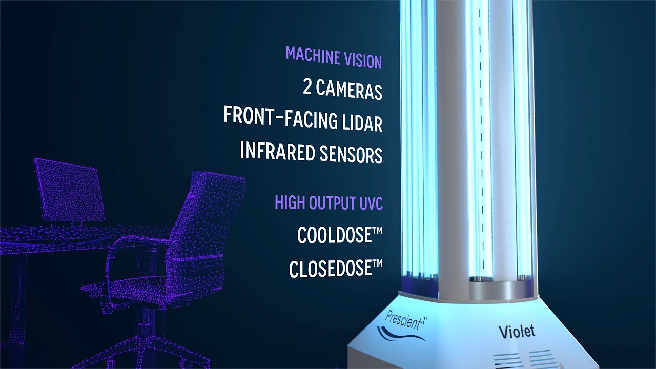 Violet the world's most advanced autonomous UV robot - YouTube