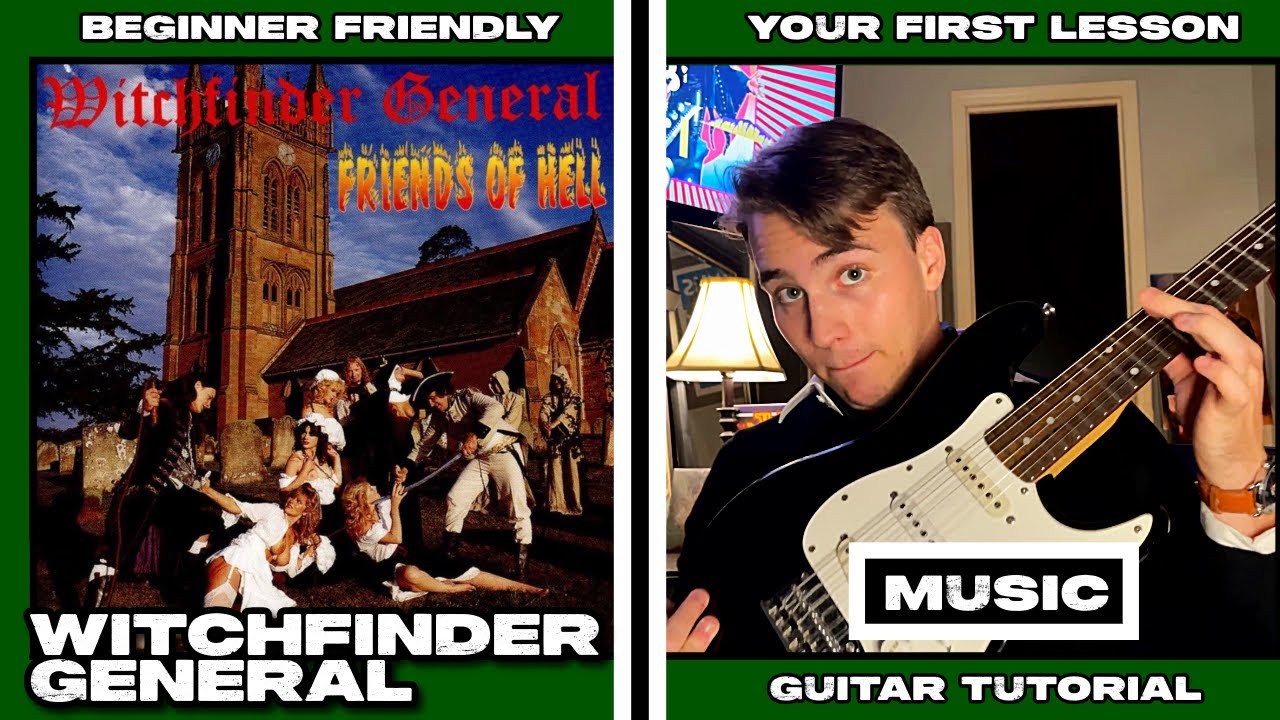 Music - Witchfinder General || FULL Beginner DOOM METAL - Guitar ...