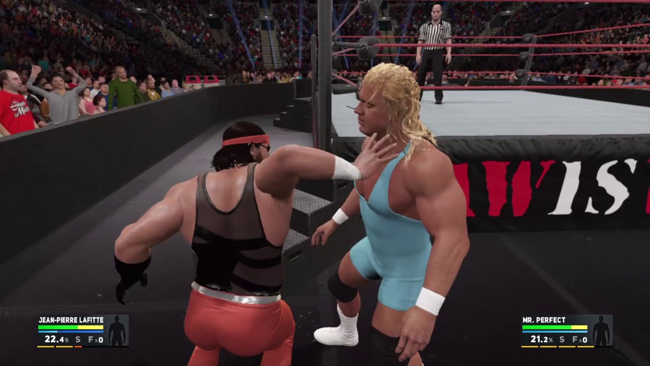 WWE 2K17. Jean-Pierre Lafitte VS Mr. Perfect. Raw - YouTube