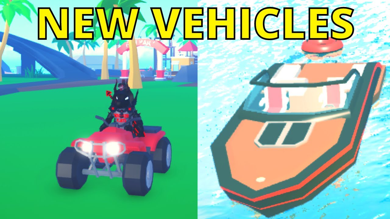 NEW VEHICLES HAS BEEN ADDED (Tube Boat and Four Wheeler) ROBLOX ...