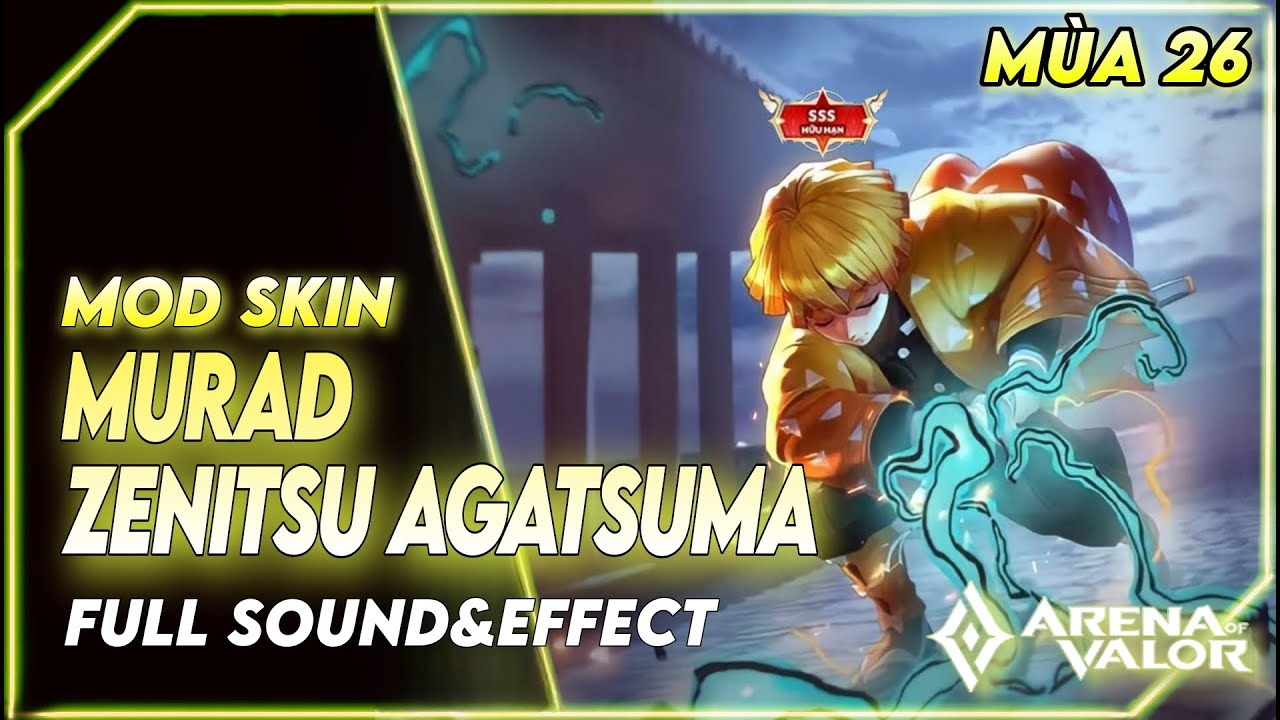 [MÙA 26] - Mod Skin Murad Zenitsu Agatsuma Mới Nhất S2/2023┃Nam Tinh Hệ ...