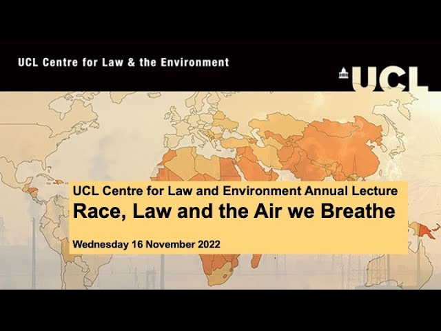Recording | Race, Law and the Air we Breathe | Faculty of Laws