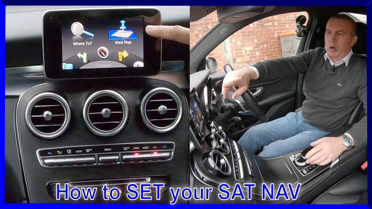 How to Set The Sat Nav In A 2016 Mercedes Benz GLC Class - YouTube