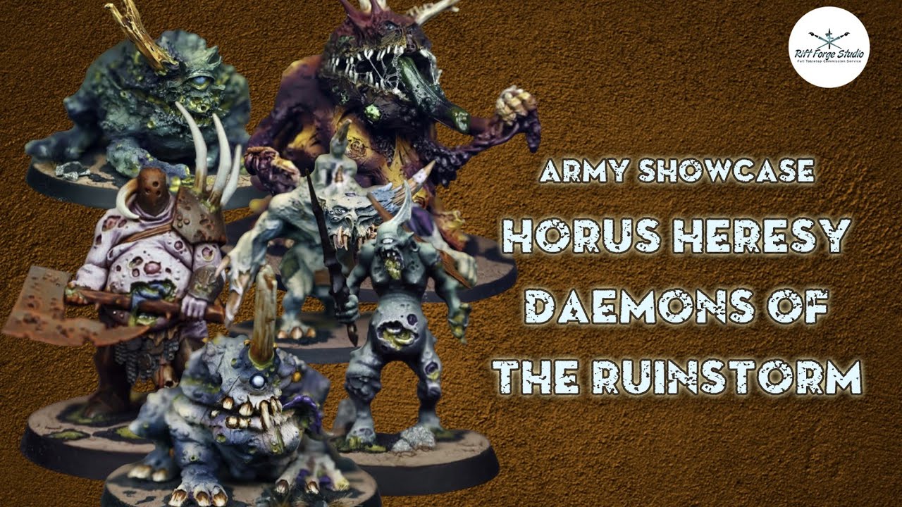 Daemons of the Ruinstorm Horus Heresy army showcase - YouTube