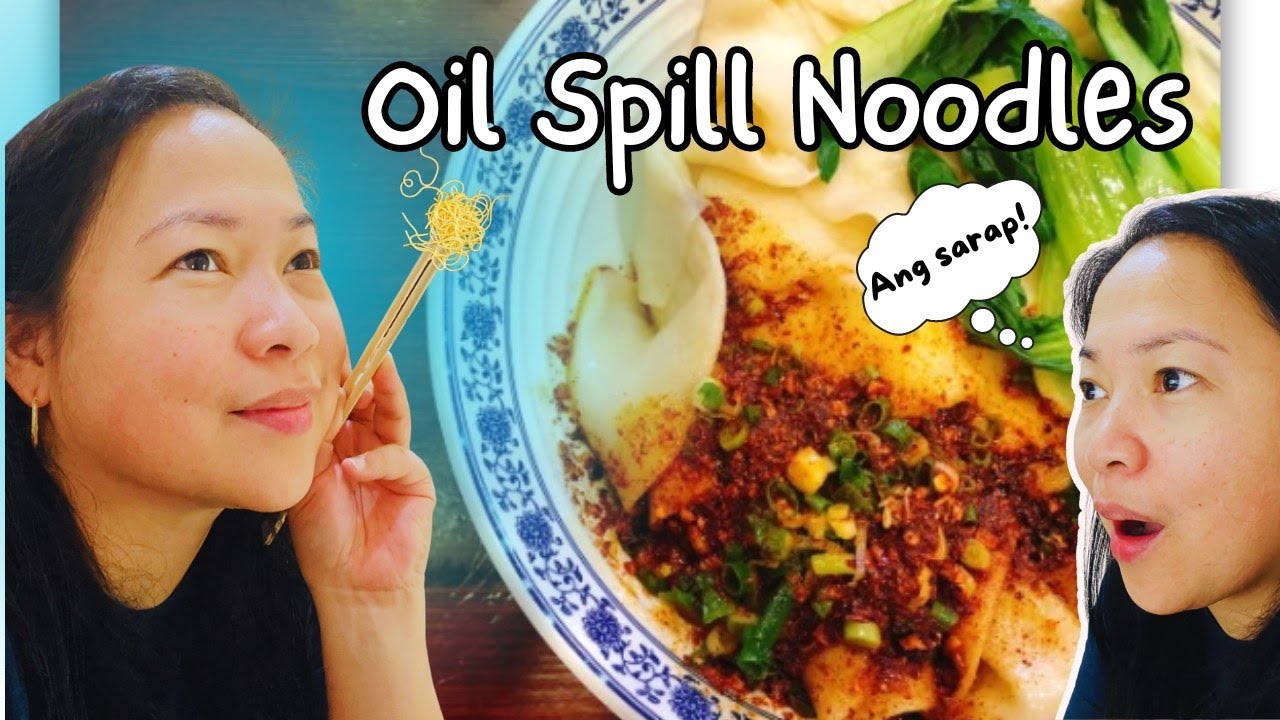 Craving for Oil Spill Noodles #chinesefood #mukbang #yellowriver - YouTube