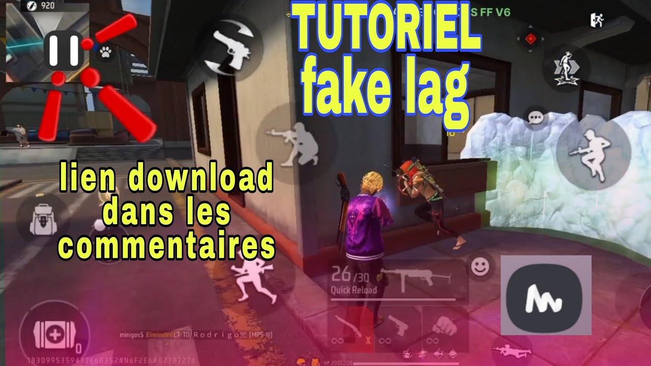 fake lag free fire tutoriel ( et download apk ) lien dans les commentaires - YouTube