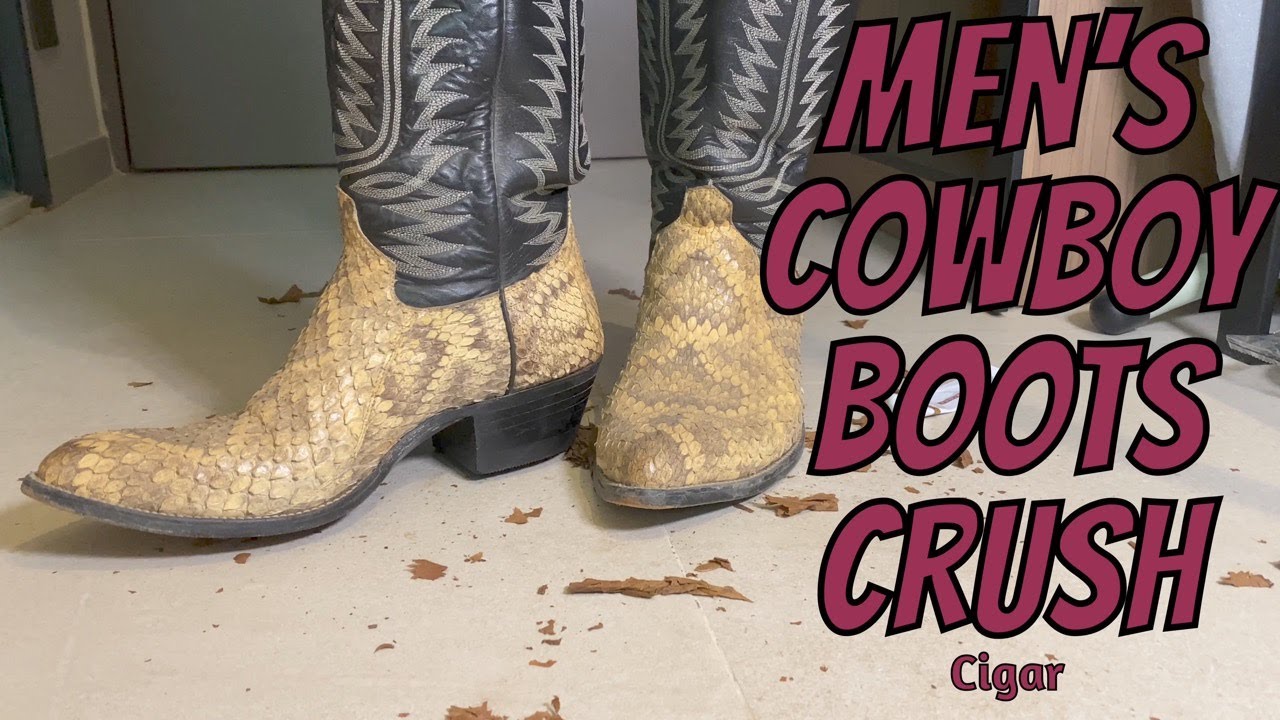 Men's Cowboy Boots Crush - Cigar - YouTube