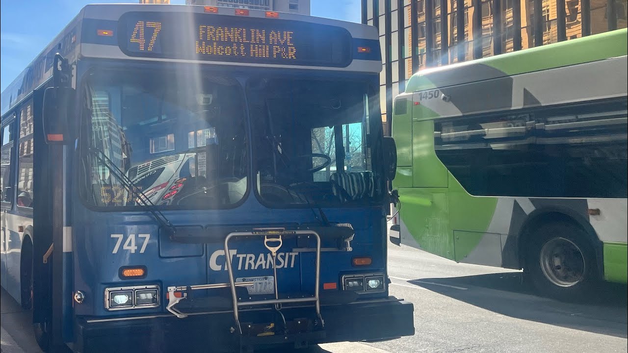Ride on: CTtransit #747 on Route 52R - YouTube