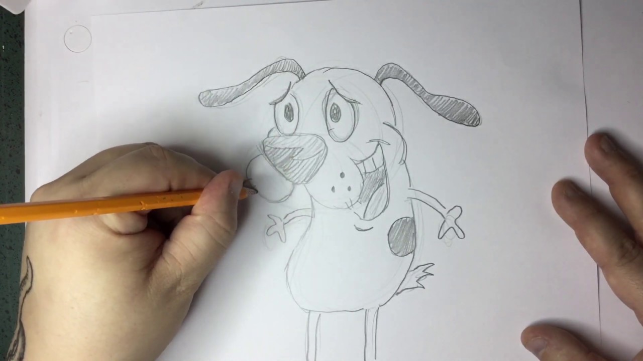Week Six Advanced Drawing (Courage the Cowardly Dog) - YouTube