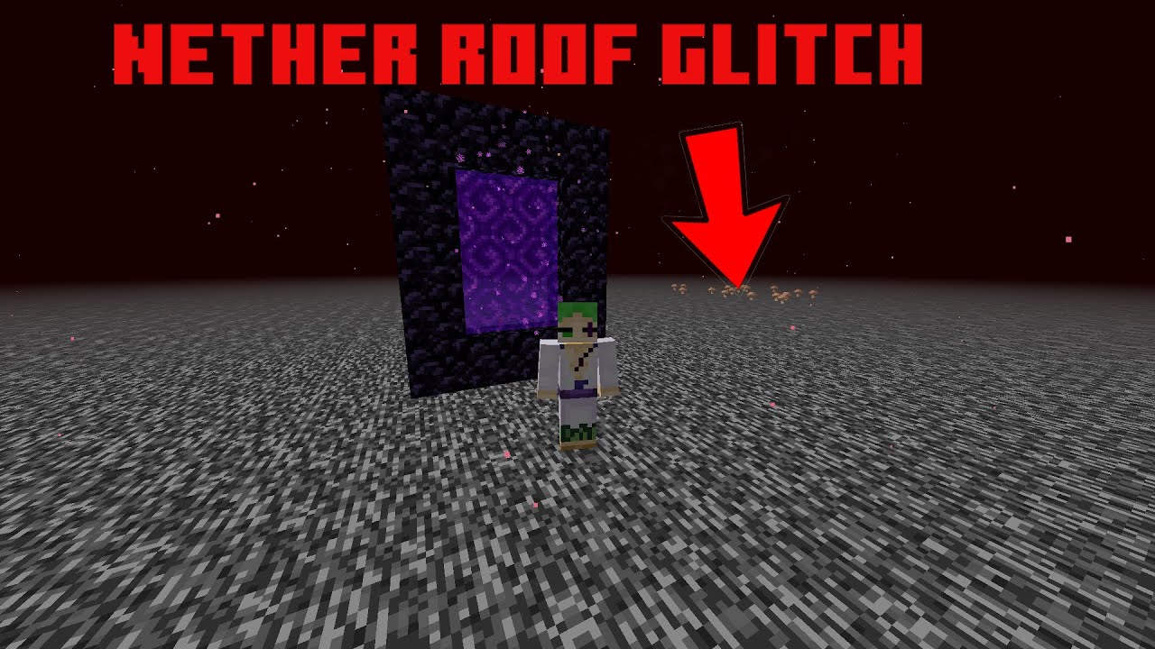 Minecraft: How to get on top of the nether roof! - YouTube