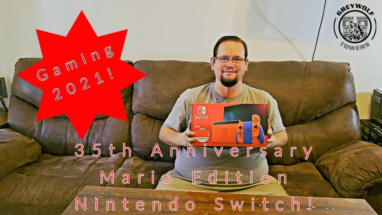 35th Anniversary Mario Edition Nintendo Switch Un-boxing - YouTube