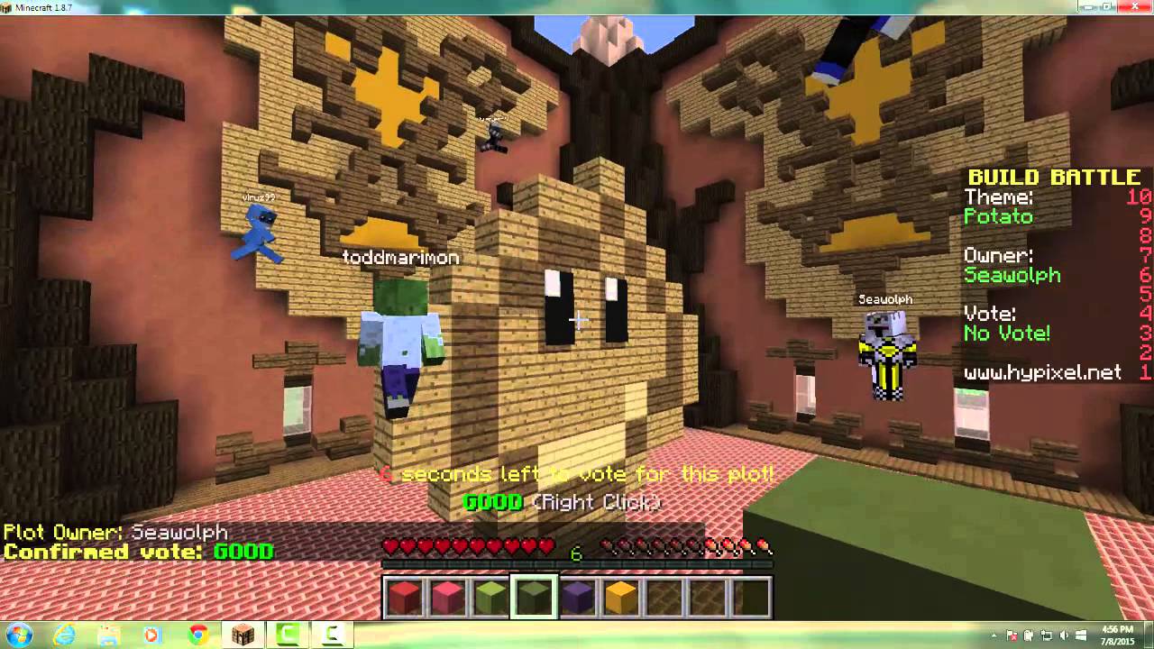 Minecraft Build Battle [10]: Potatoes for the King - YouTube