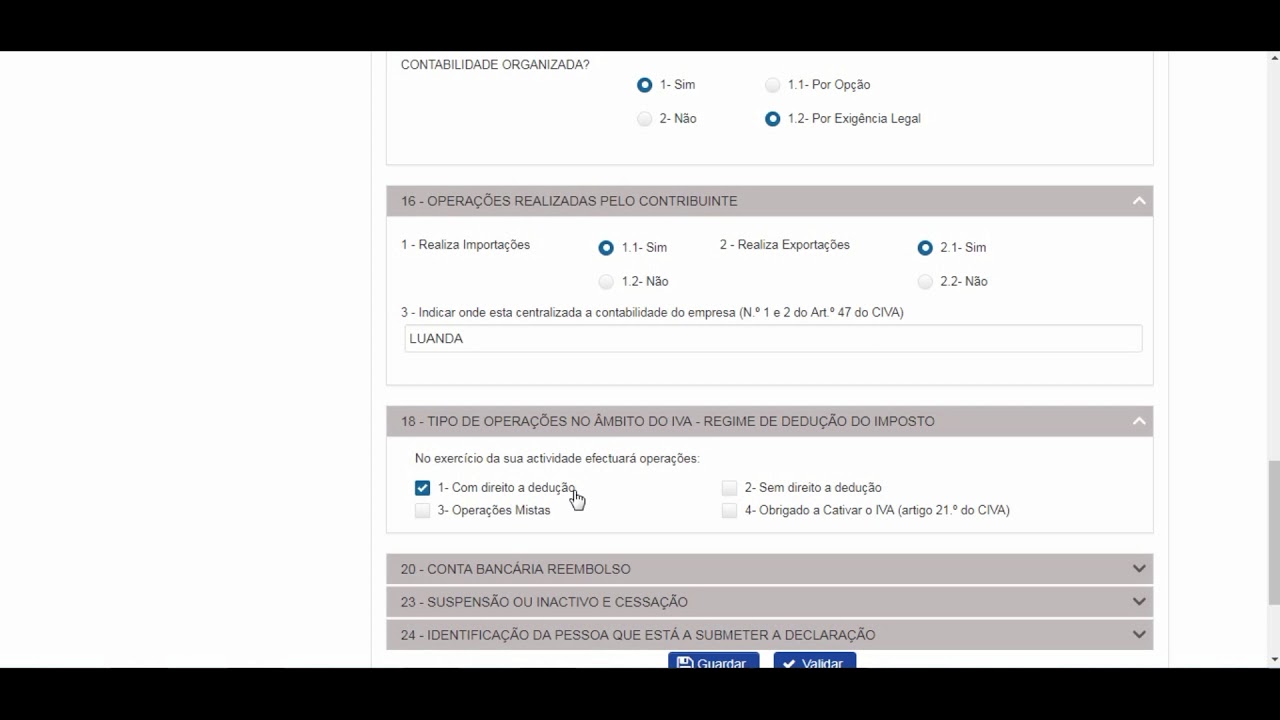 Cadastro de IVA Submissão da Modelo 6 - YouTube
