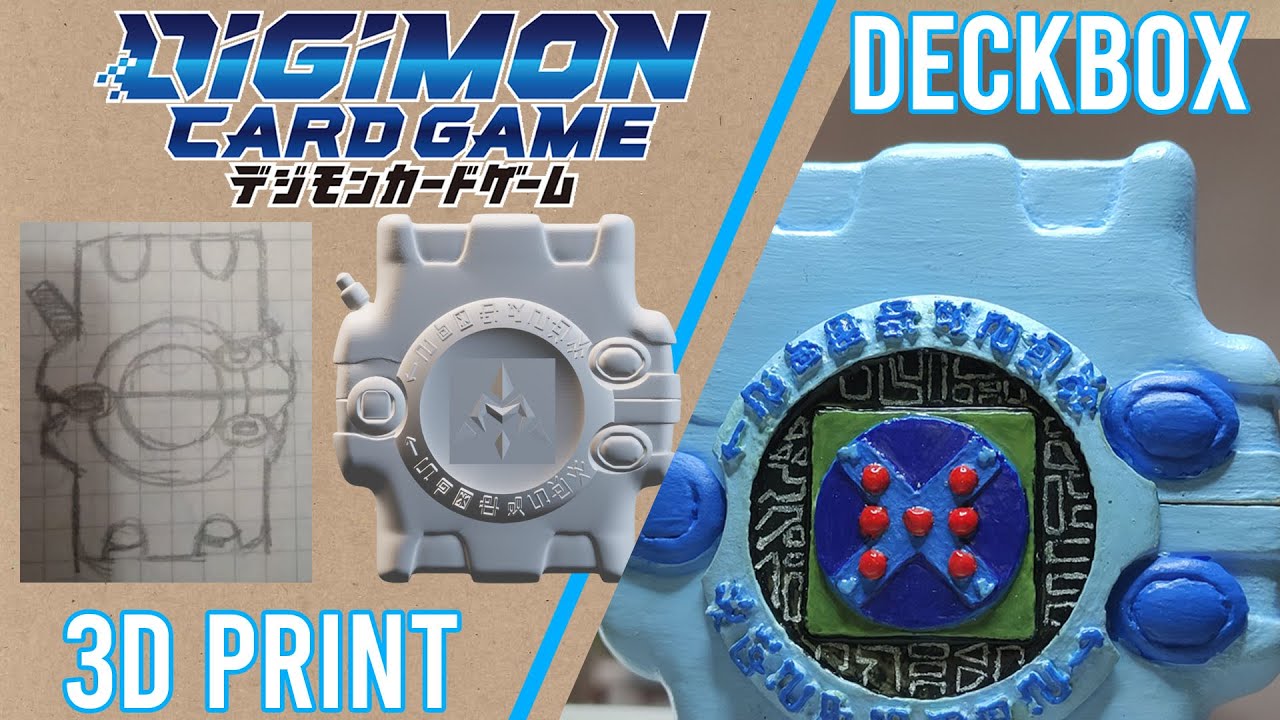 Deckbox digivice || Digimon CARD GAME || 3D Print - YouTube