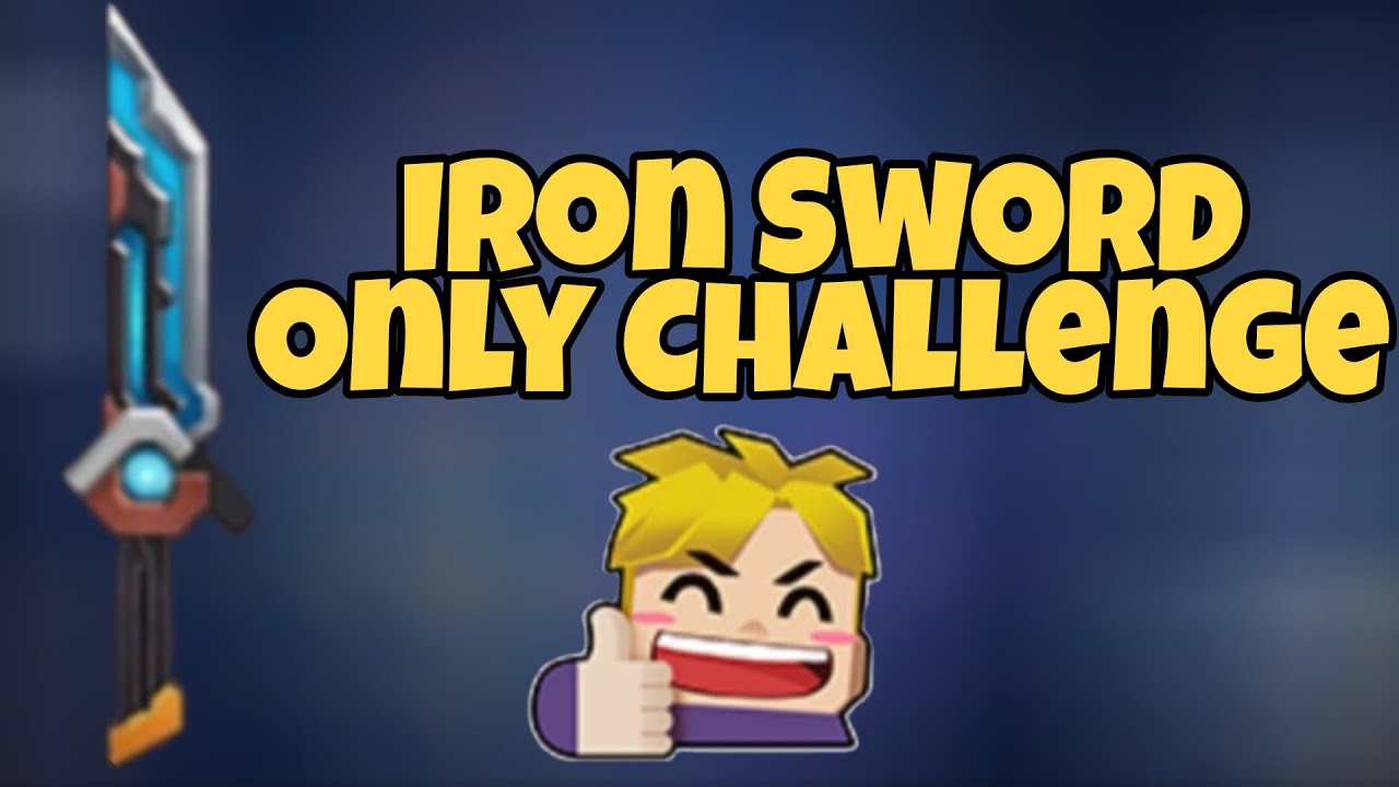 Iron Sword Only Challenge In Bedwars!! (Blockman Go) - YouTube
