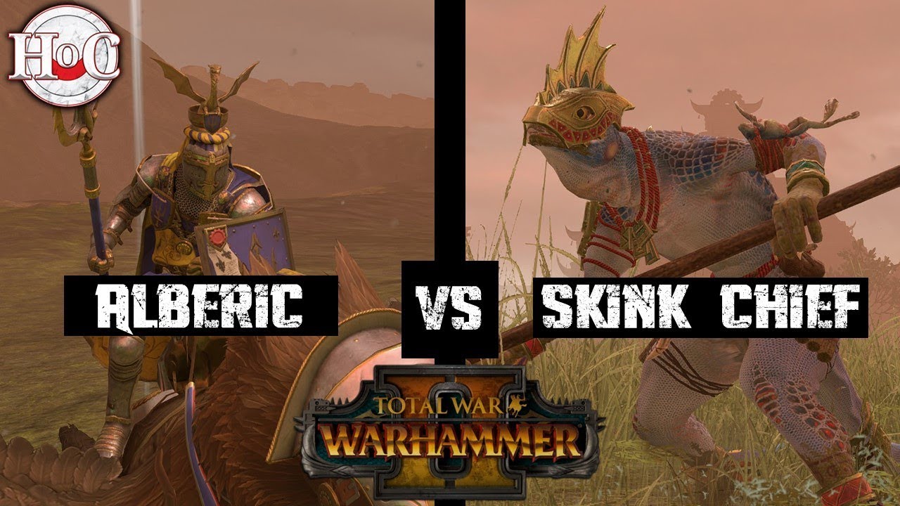 ALBERIC VS SKINK CHIEF - Total War Warhammer 2 - Online Battle 320 ...