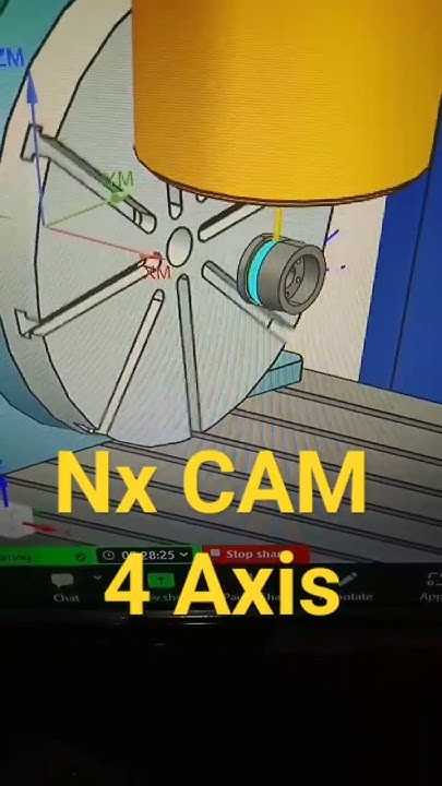 nx cam 4 axis cnc programming #nxcam #nx #nxcad #cnc #vmc #4axis #5axis #cam #cncmachine - YouTube