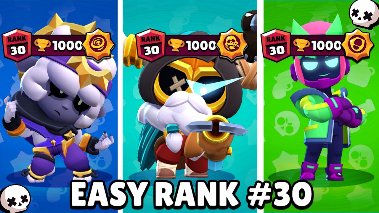 Top 5 Easiest Rank 30s In Brawl Stars ( New Meta ) - YouTube