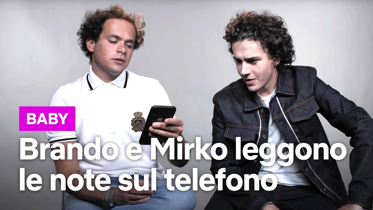 Brando e Mirko leggono le loro note sul telefono | Baby 2 | Netflix ...